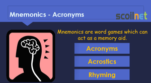 Mnemonics - Acronyms Revision Presentation - Scoilnet