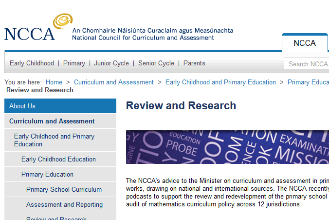 Redeveloping the Primary Maths curriculum - Scoilnet